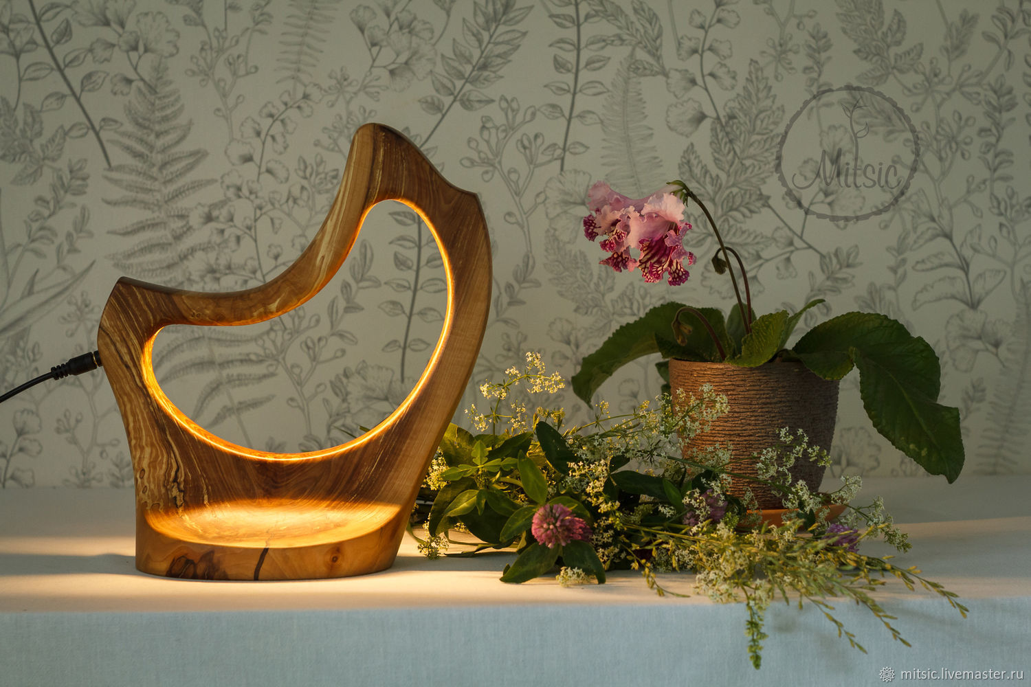 Настольные лампы: Светильник из дерева в интернет-магазине на Ярмарке ...