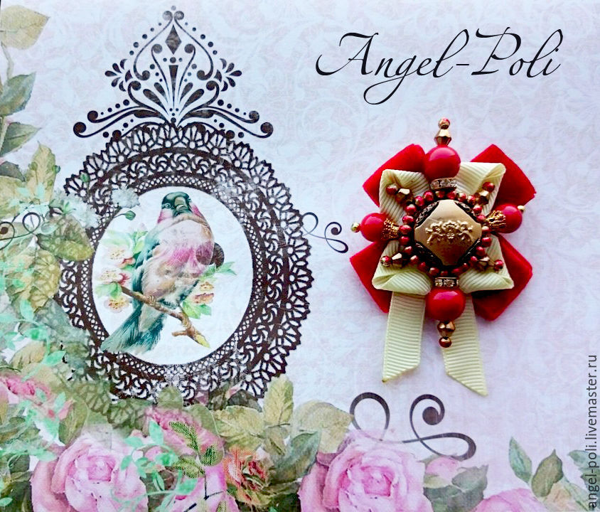 Брошь "Red nobility" в интернет-магазине на Ярмарке Мастеров | Брошь ...