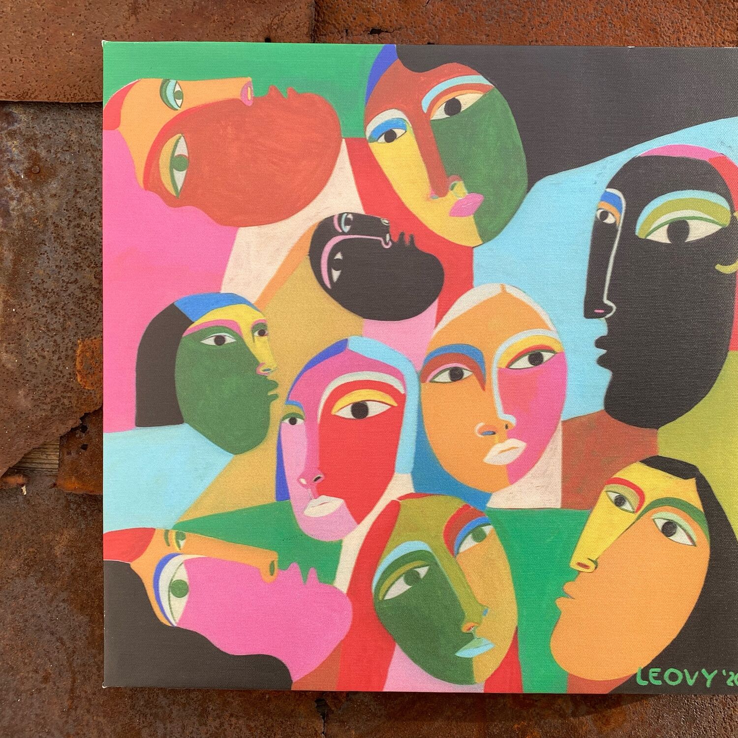 Ana Leovy Crowd Толпа в интернет-магазине на Ярмарке Мастеров | Картины ...