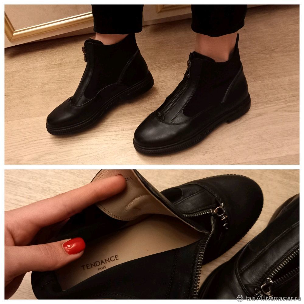 Винтаж: Tendance французские ботинки из натуральной кожи купить в ...