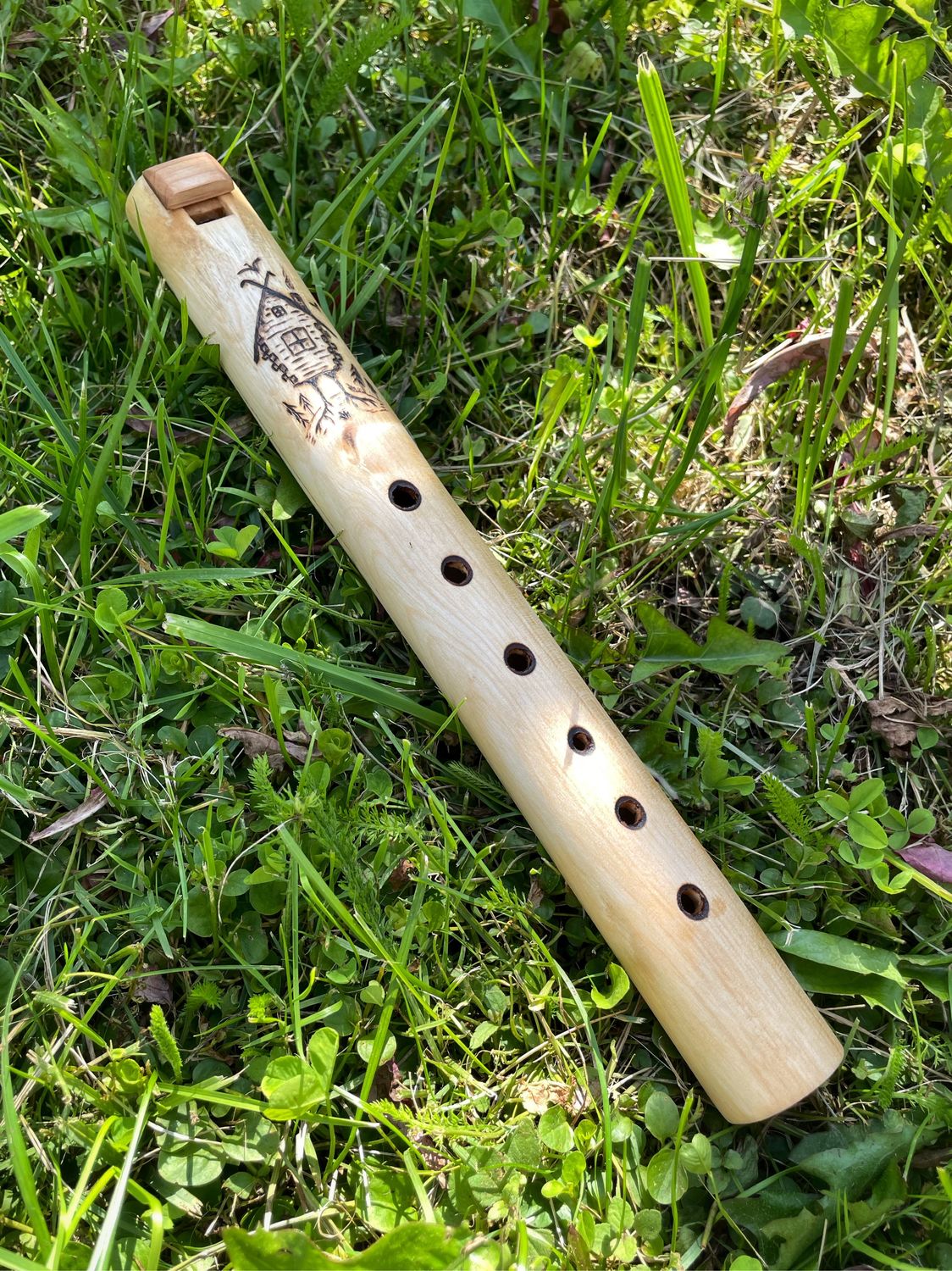 Лесная флейта из берёзы в тональности Bb 442 Hz – заказать на Ярмарке ...