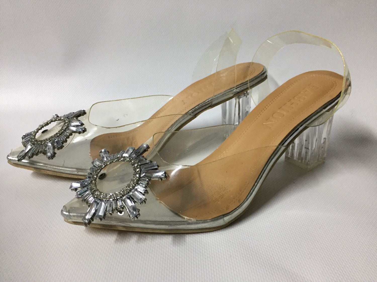 Винтаж: босоножки . Прозрачные.37 купить в интернет-магазине Ярмарка ...