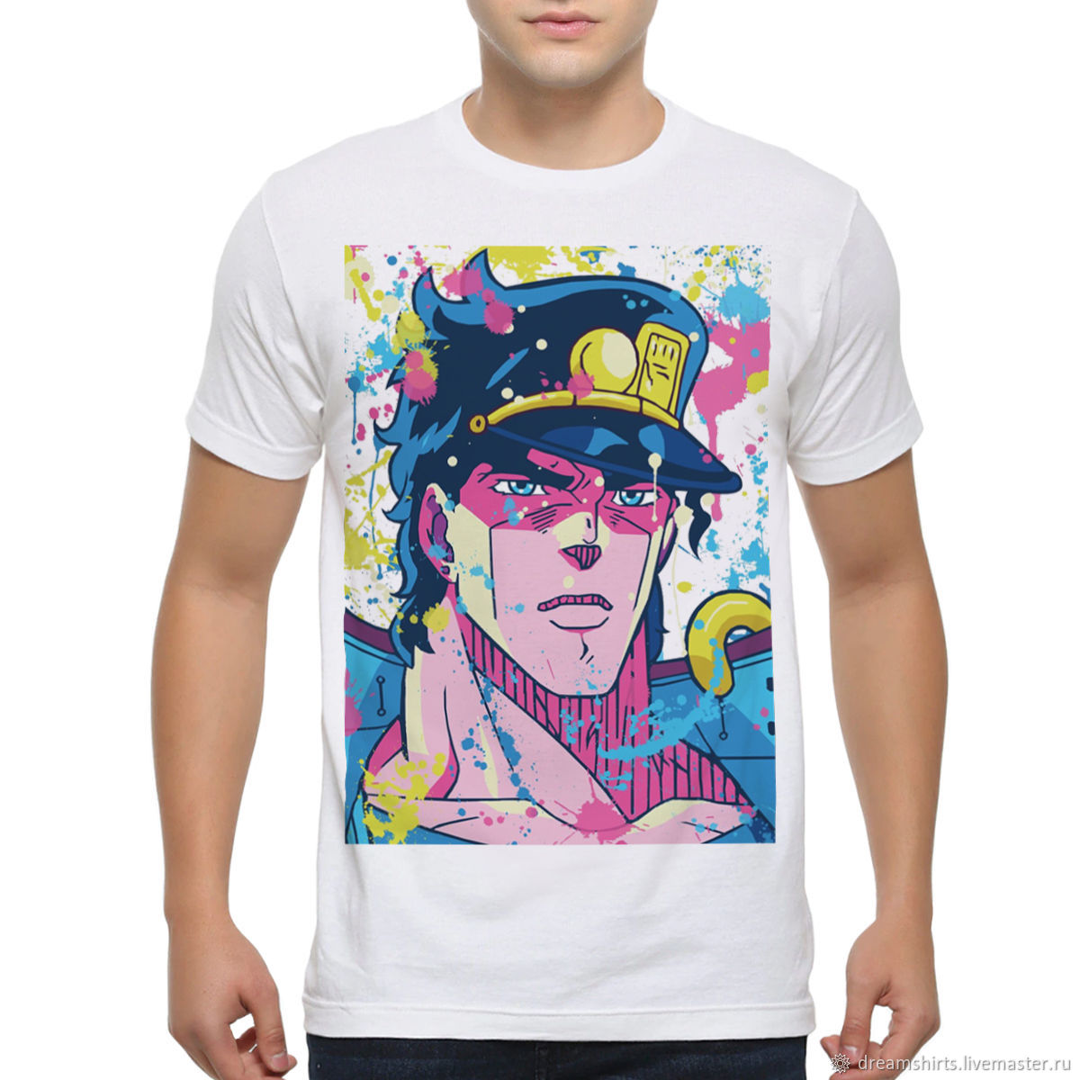 Cotton T shirt The Incredible adventures of JOJO T shirts and undershirts for men Moscow