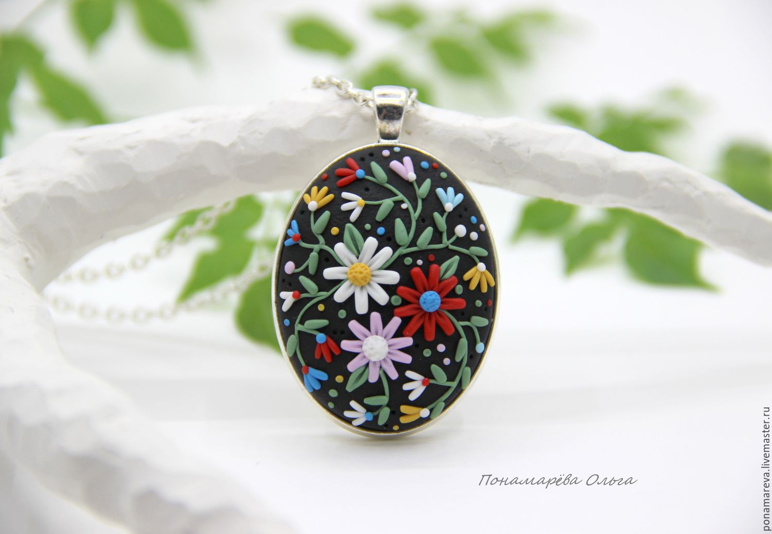 Кулон. Цветочная сказка на заказ в интернет-магазине Ярмарка Мастеров ...