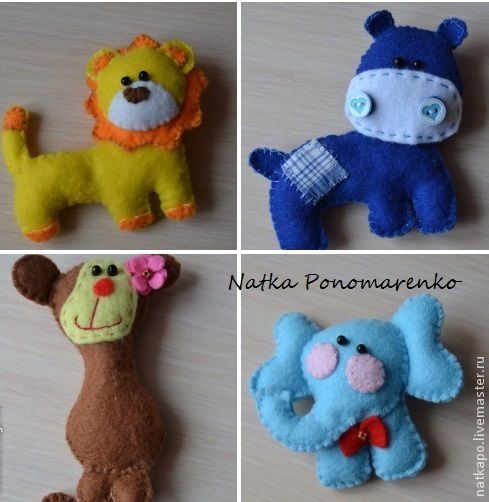 Игрушки из фетра для детей купить в интернет-магазине Ярмарка Мастеров ...