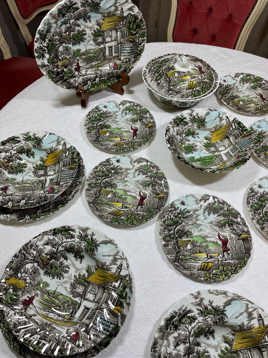 Винтаж: ПРОДАН!!! Столовый сервиз на 6 персон The Hunter by Myott ...