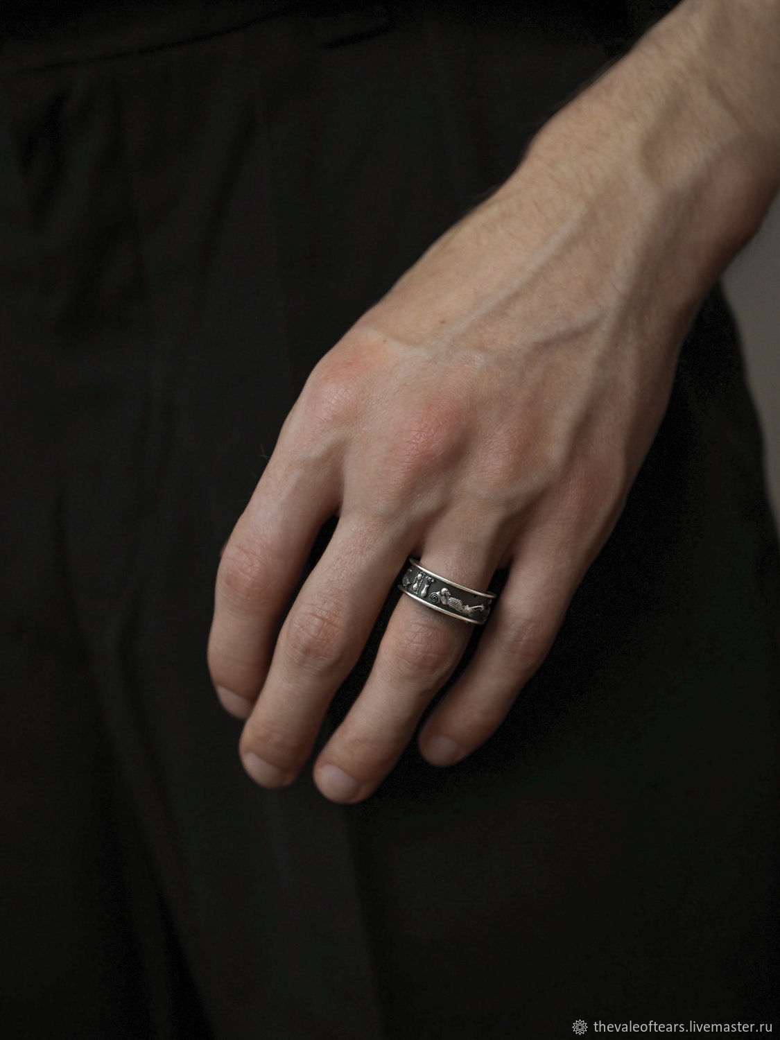 Кольцо Vanitas Band Ring на заказ в интернет-магазине Ярмарка Мастеров ...