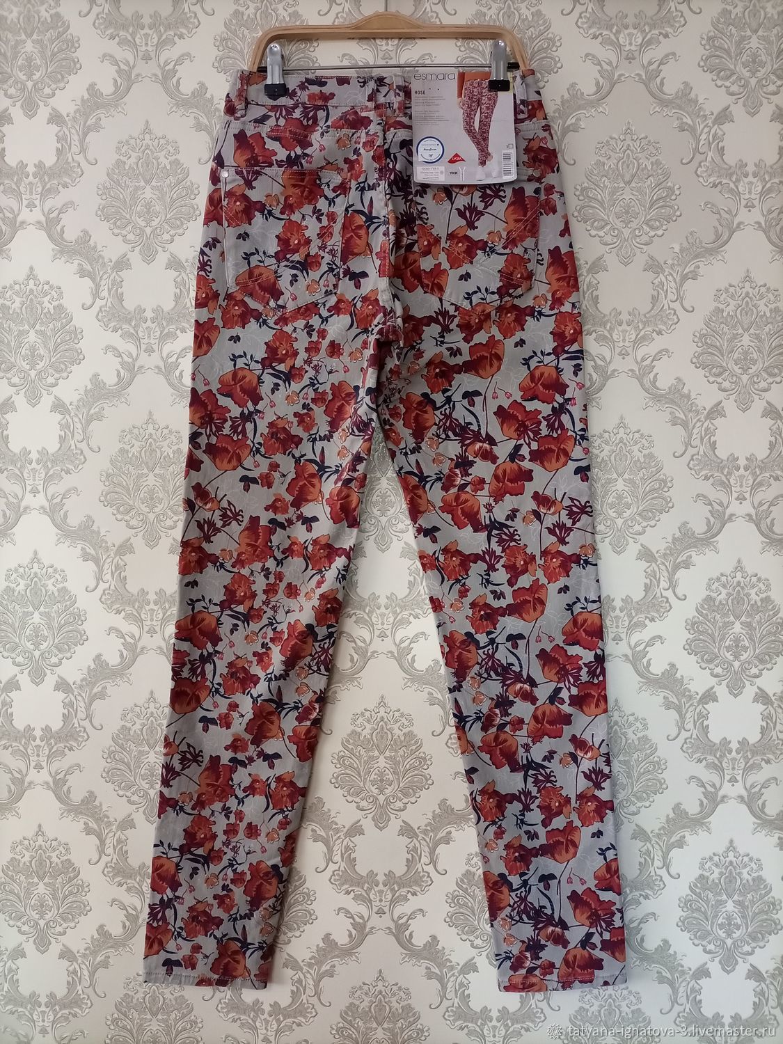 Винтаж: Новые. Германия. Высокая посадка! COTTON. Летние женские джинсы ...