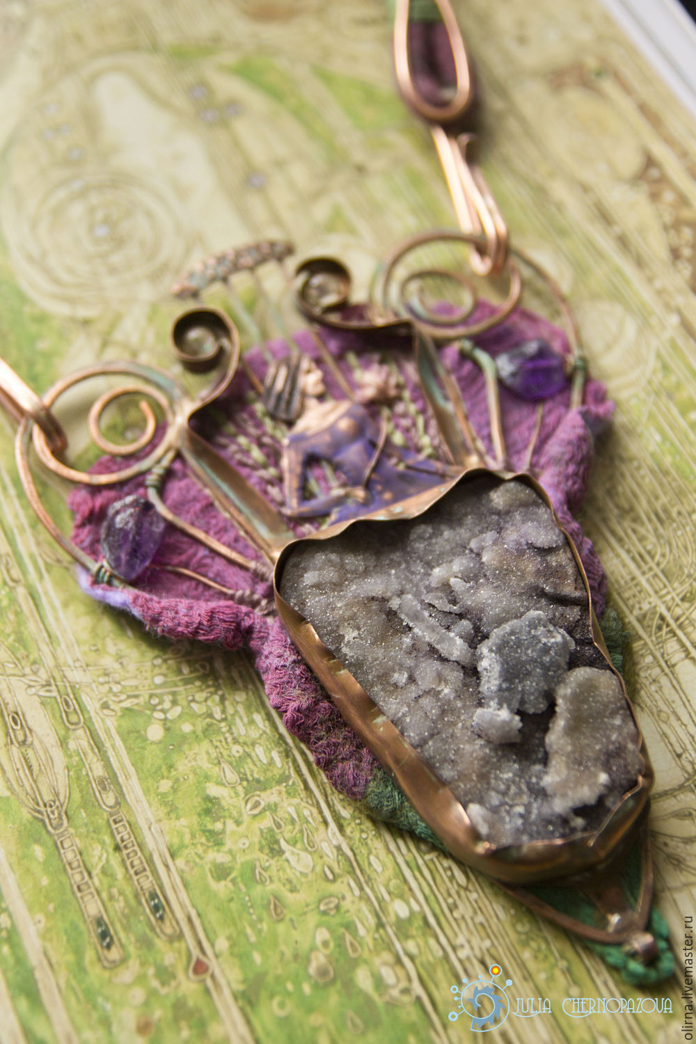 "Mallow Fairy" колье-кулон – заказать на Ярмарке Мастеров – ABFVDRU ...