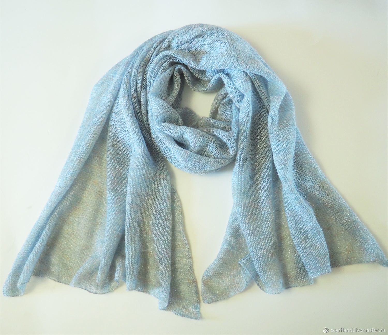 Палантин из кид-мохера – заказать на Ярмарке Мастеров – GS02PRU ...