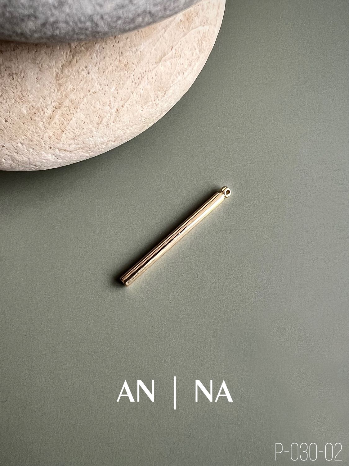 Подвеска Палочка, 25 мм, позолота (P-030-02) купить в интернет-магазине Ярмарка Мастеров по цене ...