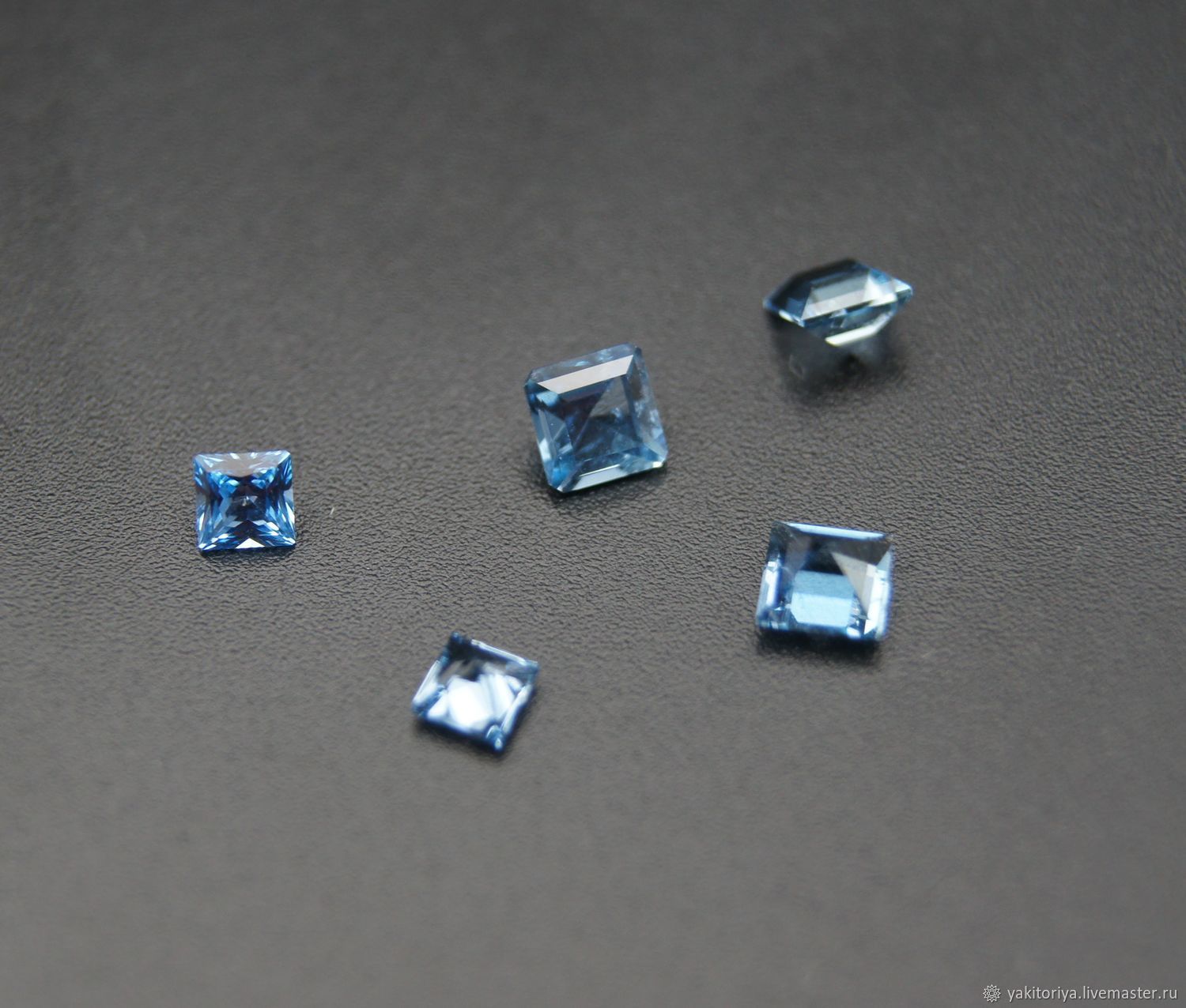Аквамарин квадрат 4×4 мм каре принц в интернет-магазине Ярмарка ...
