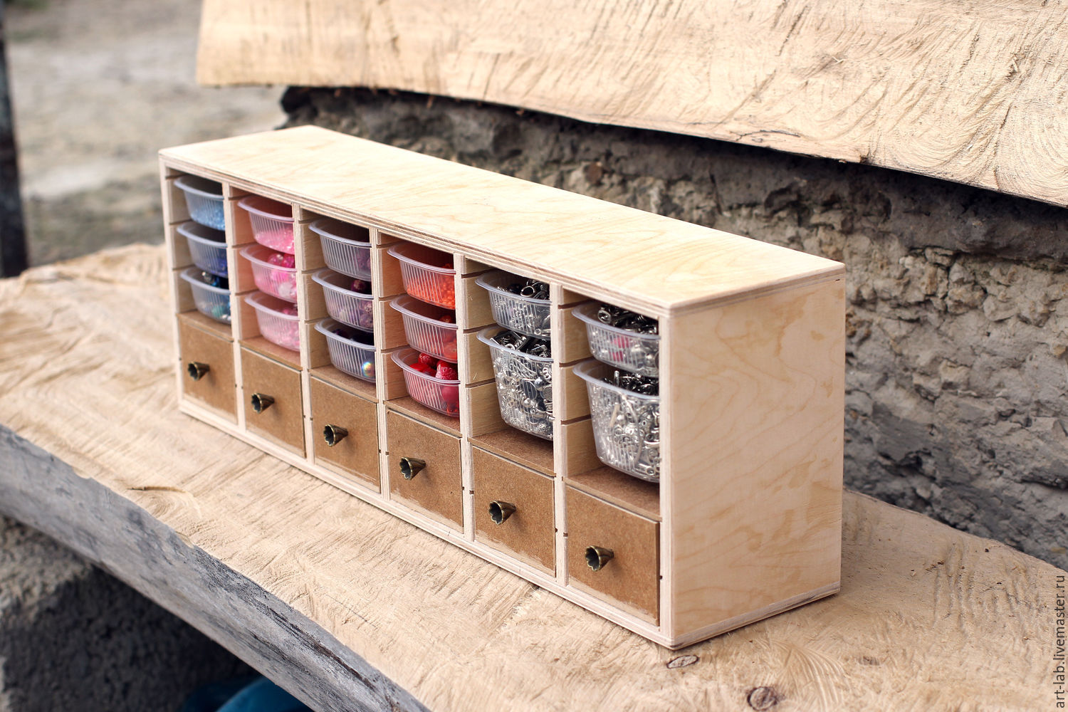 Купить Органайзер, wooden organiser box, Система хранения мелочей ...