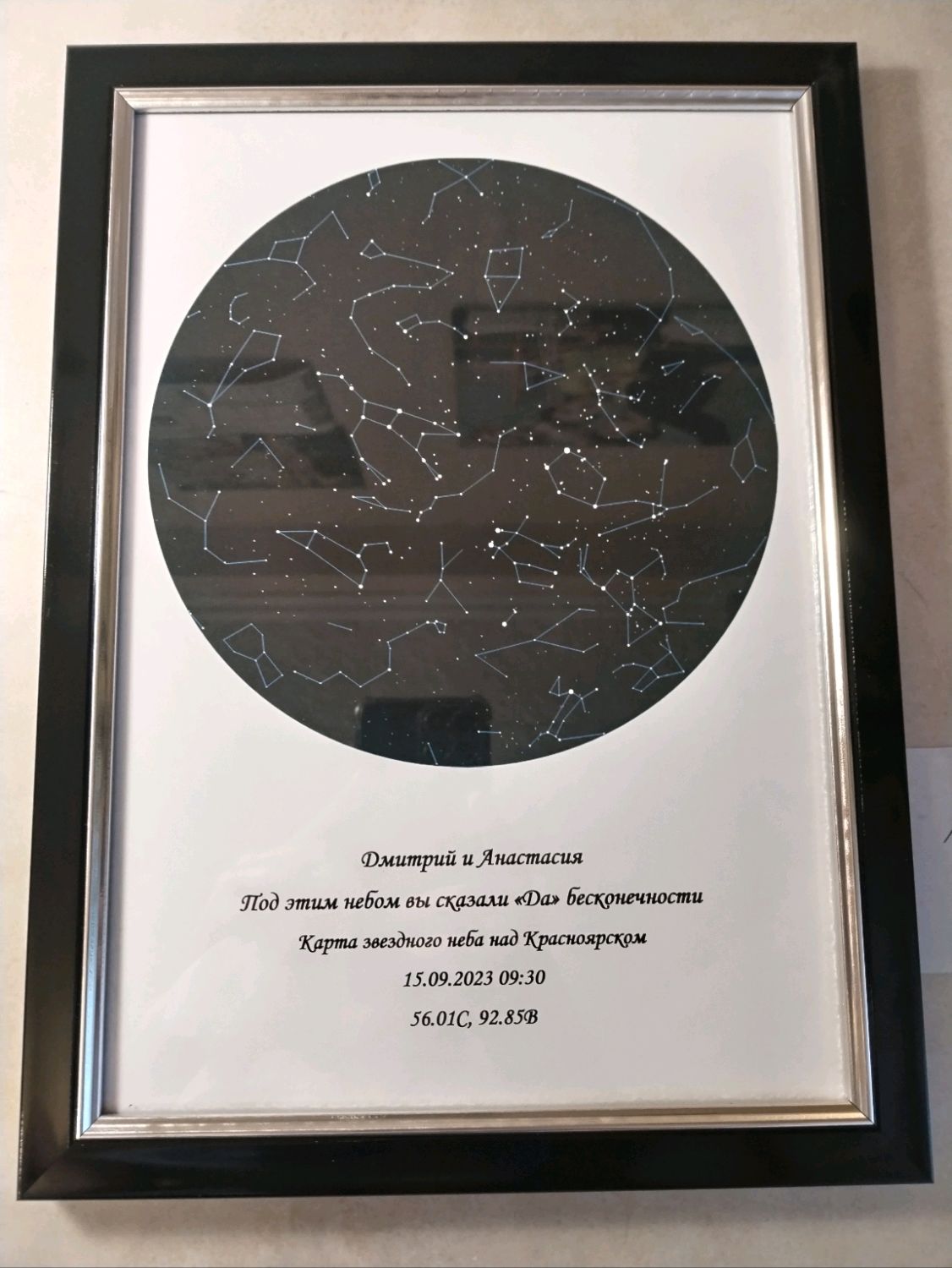 Карта звездного неба в интернет-магазине Ярмарка Мастеров по цене 1490 ...