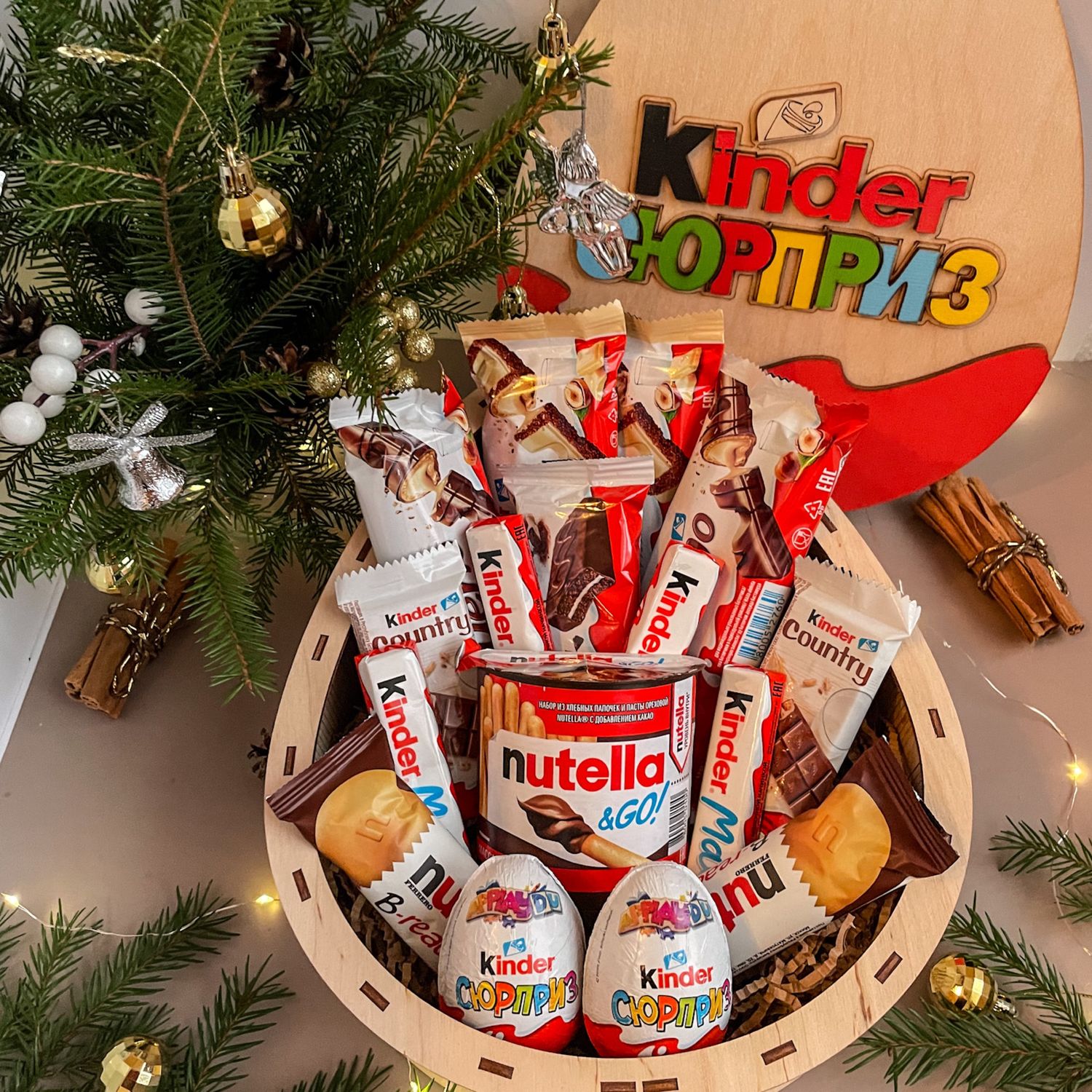 Новогодний подарок «Киндер» – купить онлайн на Ярмарке Мастеров ...