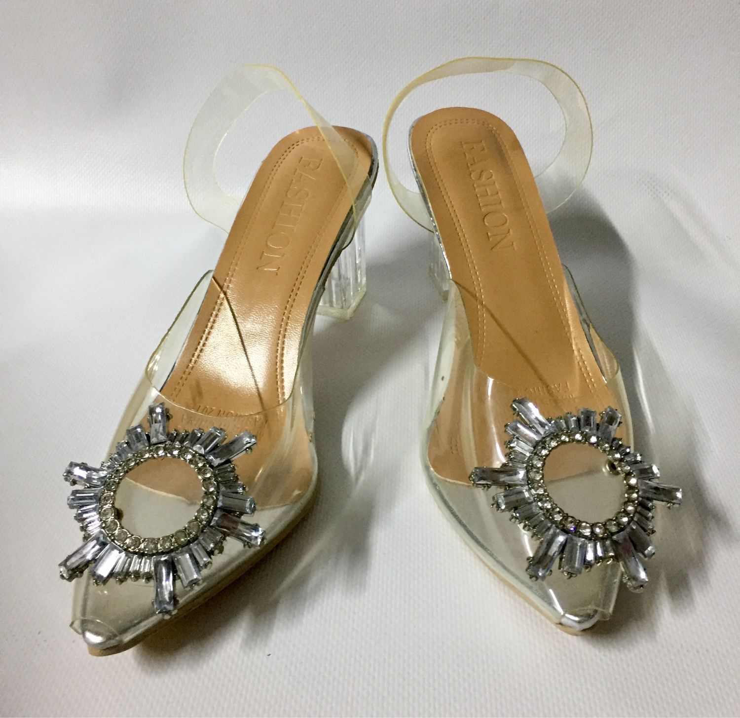 Винтаж: босоножки . Прозрачные.37 купить в интернет-магазине Ярмарка ...