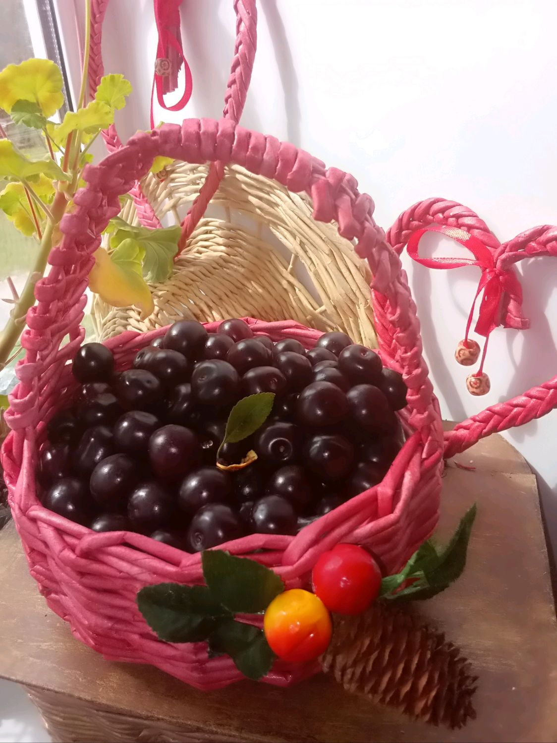 Корзина для ягод фруктов и т д в интернет магазине Ярмарка Мастеров по цене 1300 ₽ Tj4q6ru