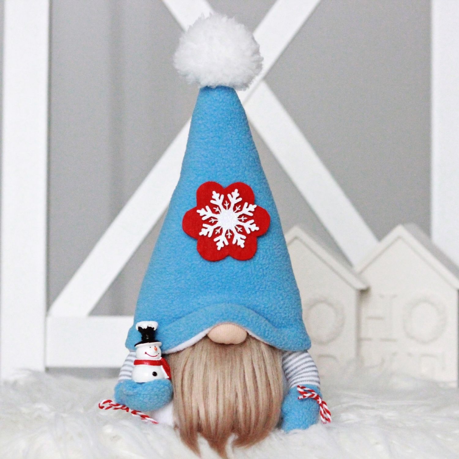 Гном новогодний со снеговиком в интернет-магазине Ярмарка Мастеров по ...