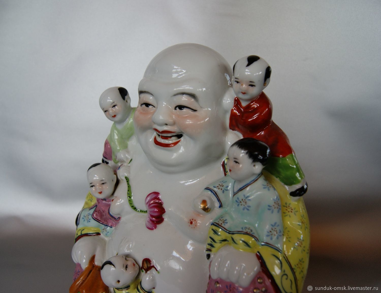 Винтаж ХОТЕЙ С ДЕТЬМИ Старый Китай 1950 е в интернет магазине Ярмарка Мастеров по цене 10600