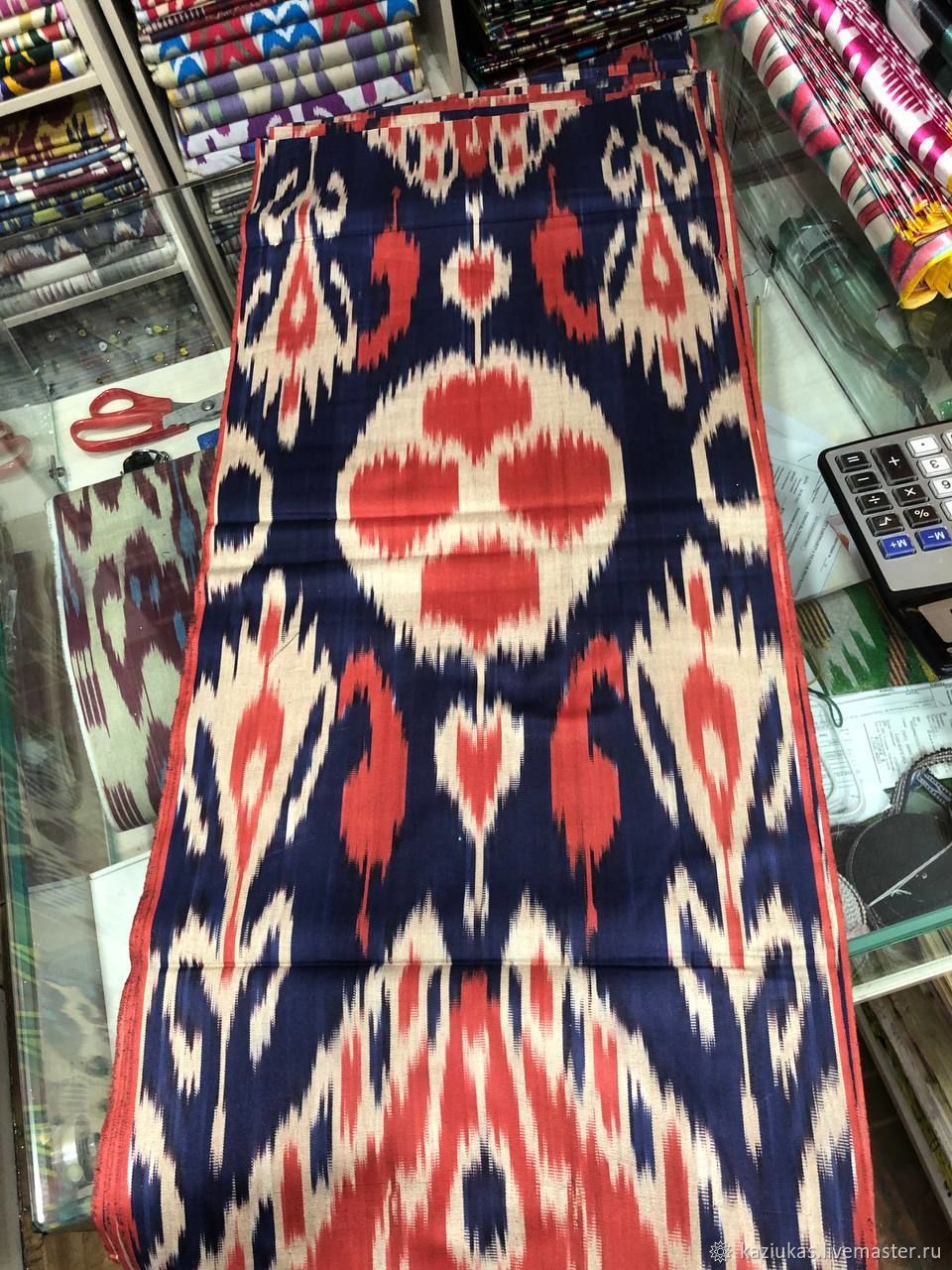 Узбекский хлопковый икат ручного ткачества. Адрас в интернет-магазине ...