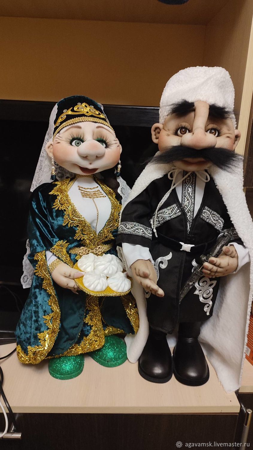 Интерьерная кукла ручной работы-грузин и грузинка в интернет-магазине ...