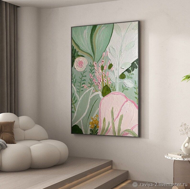 Нежная картина маслом для души Цветы на холсте Живопись маслом в интернет-магазине на Ярмарке ...