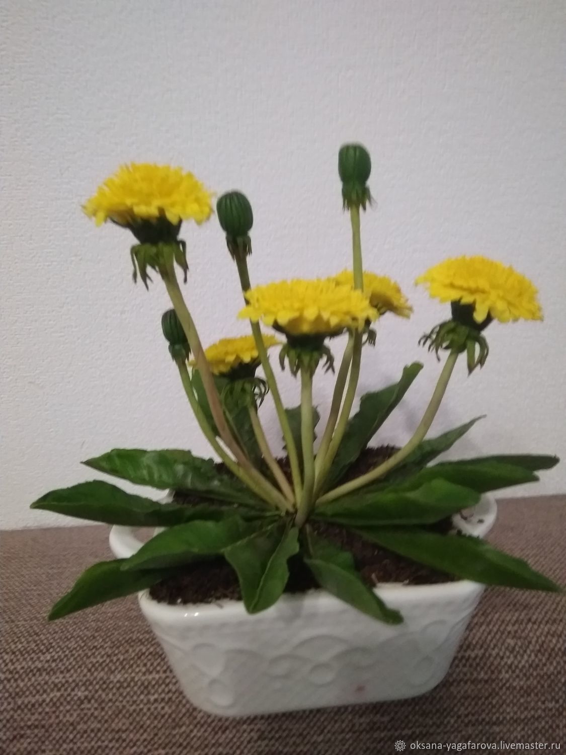 Одуванчики из холоного фарфора в интернет-магазине на Ярмарке Мастеров ...