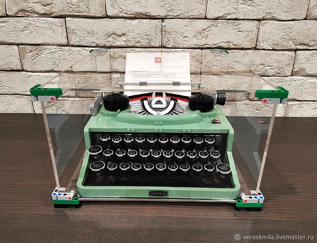 Витрина / бокс для хранения Лего (Печатная машинка Lego Ideas 21327 ...