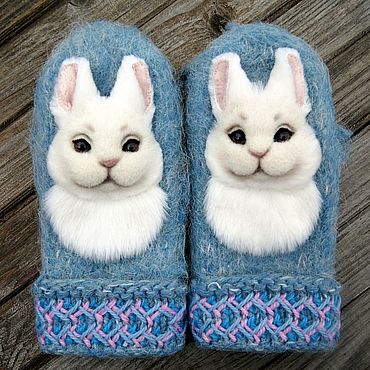 Варежки валяные — купить на Ярмарке Мастеров | Ручная работа и хенд мейд