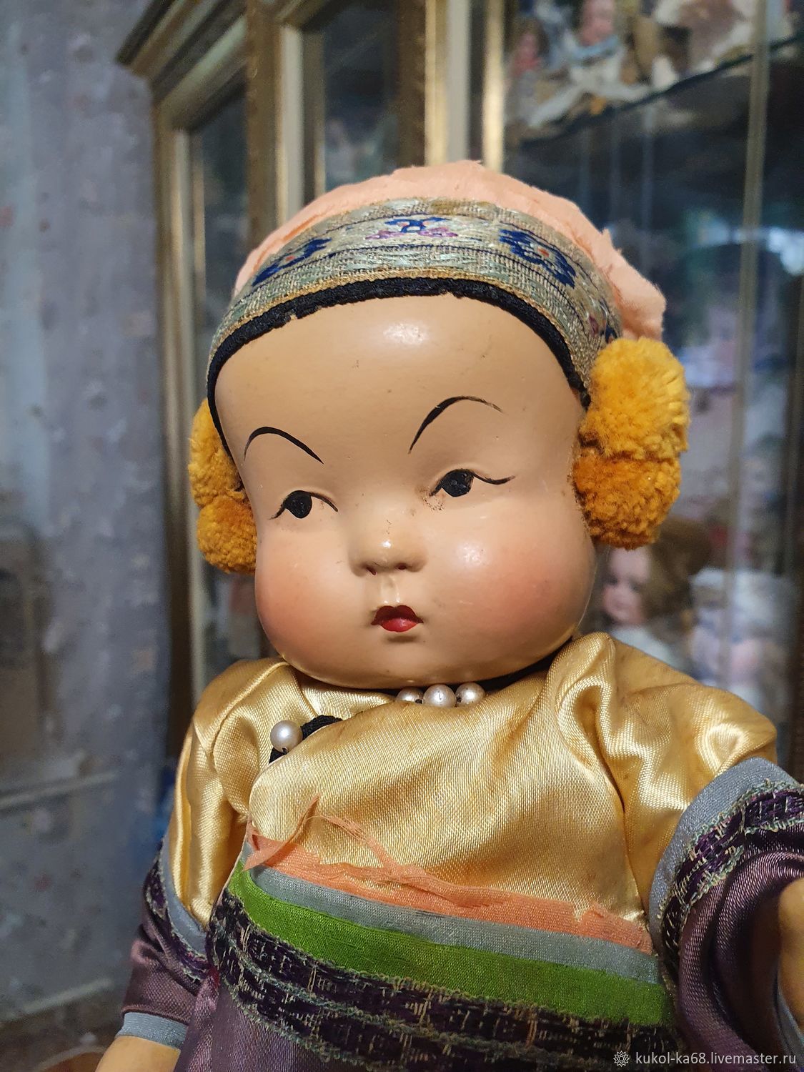 Винтаж: Куклы винтажные: Антикварнный восточный мальчик Минг Минг ...