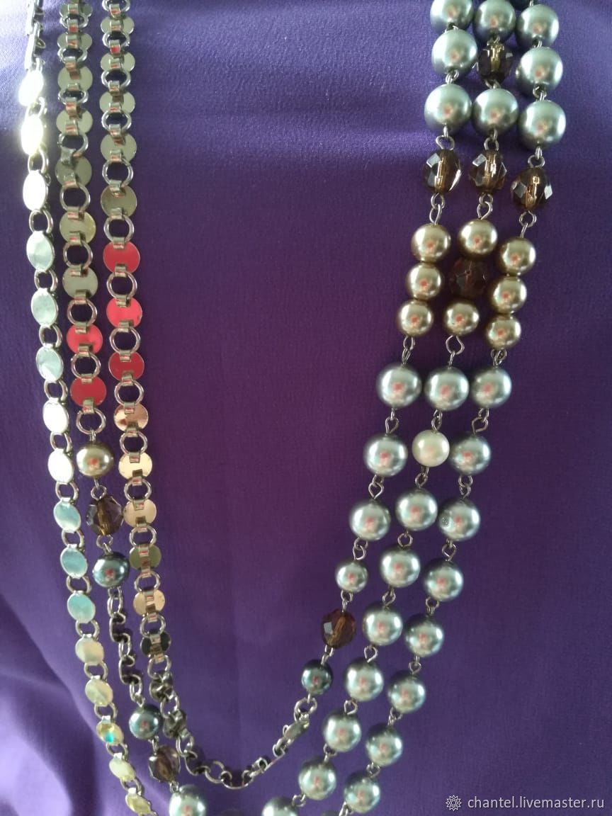 Винтаж: Брoнь для Татьяны.Chico's. Ожерелье трёхрядное. ShN4 – купить ...