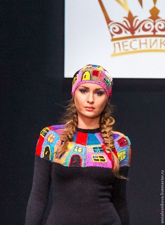 Платье Домики Хундертвассера на заказ в интернет магазине Ярмарка