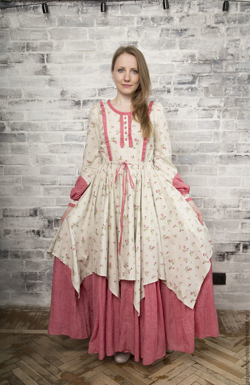 Long cotton dress mixed colors 9DPQHCOM Dresses Kemerovo