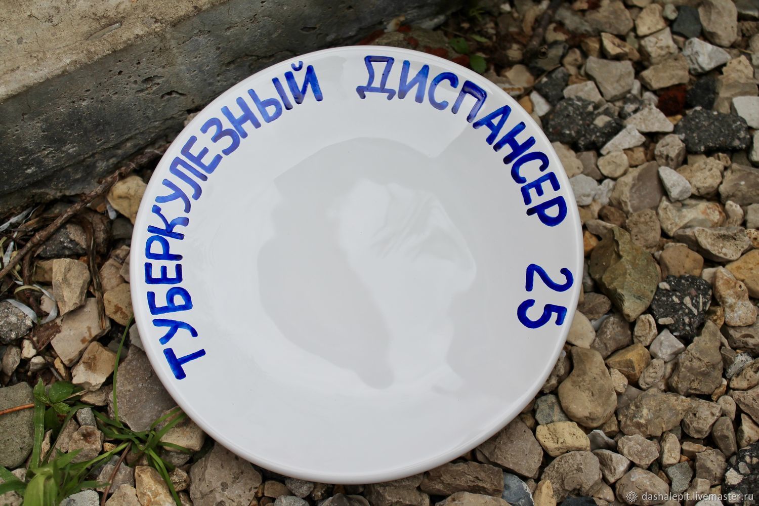 Туберкулезный диспансер 25 Туберкулез санаторий 85 Тарелка с надписью в ...