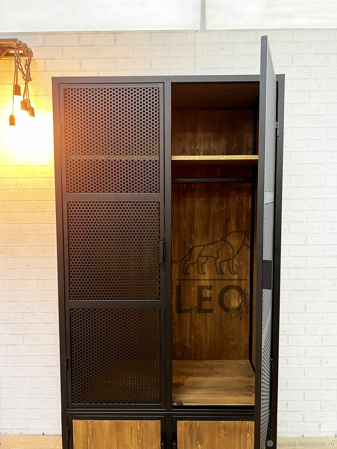 Шкаф лофт на заказ LF-612 купить в интернет-магазине Ярмарка Мастеров ...