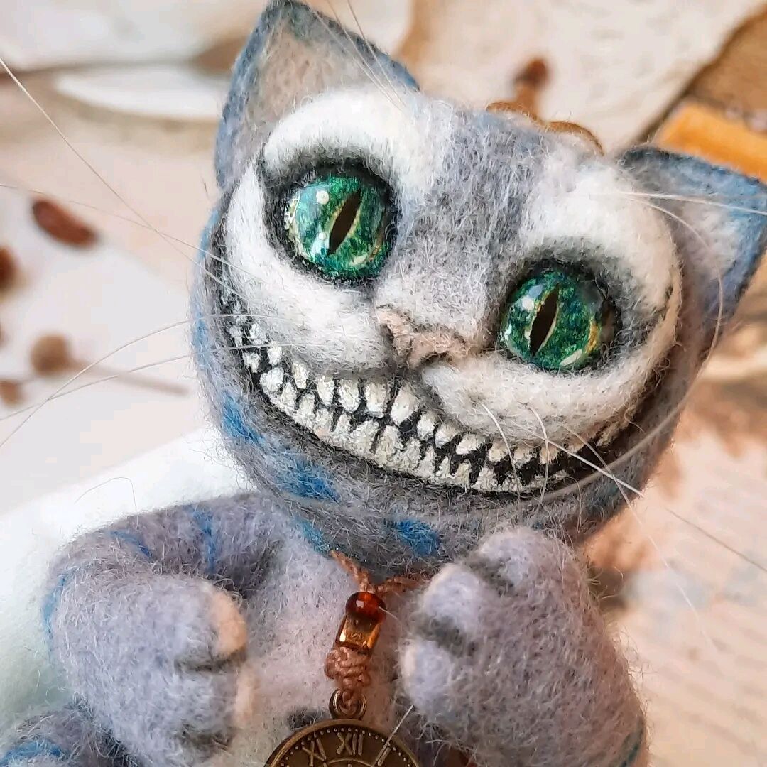 Интерьерная игрушка Чеширский кот купить в интернет-магазине Ярмарка ...