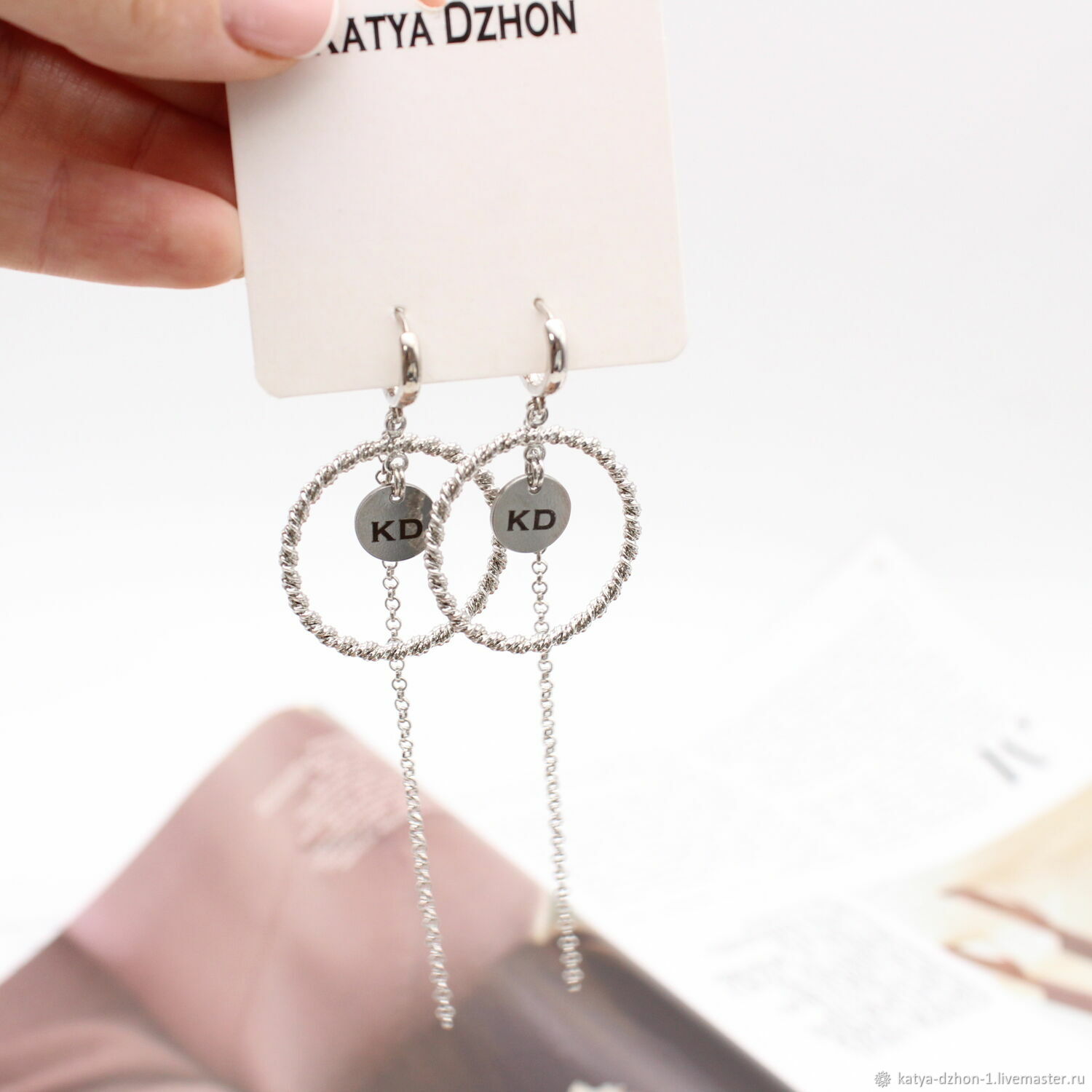 Серьги Katya Dzhon геометрия с лого #2 купить в интернет-магазине ...