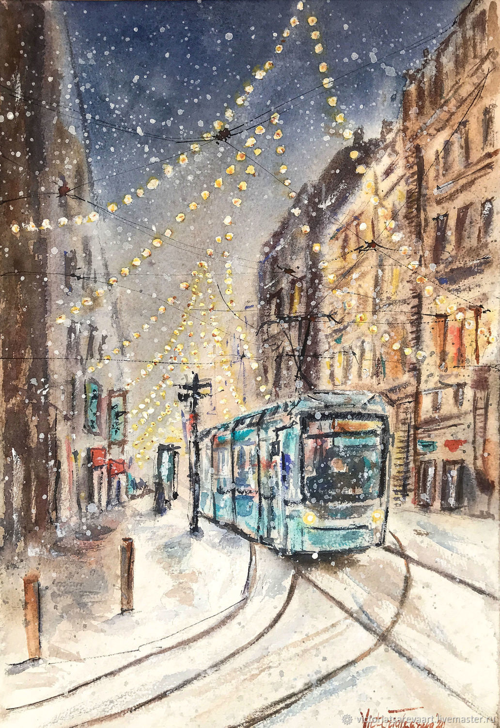 Картины: Новогодний городской пейзаж в интернет-магазине на Ярмарке ...