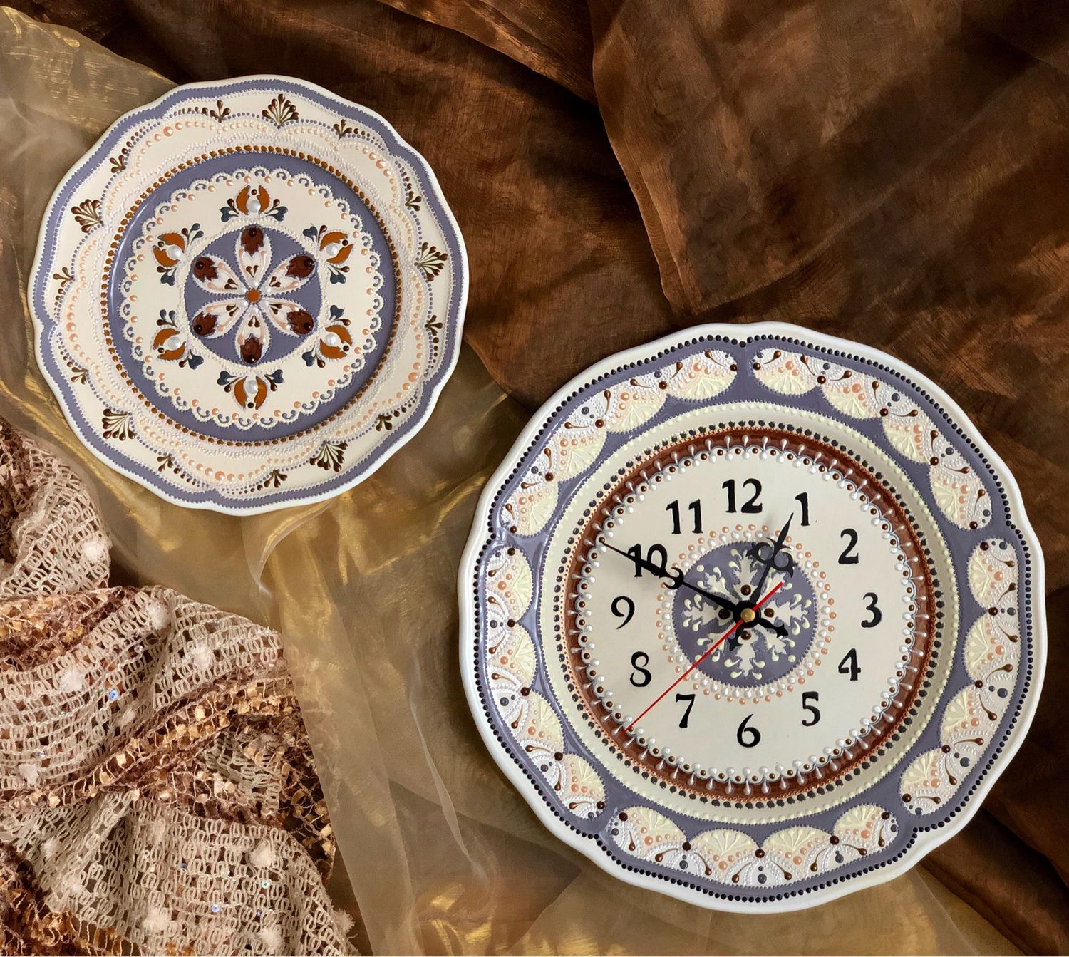 Комплект Часы +тарелка Happy time – купить в интернет-магазине на ...