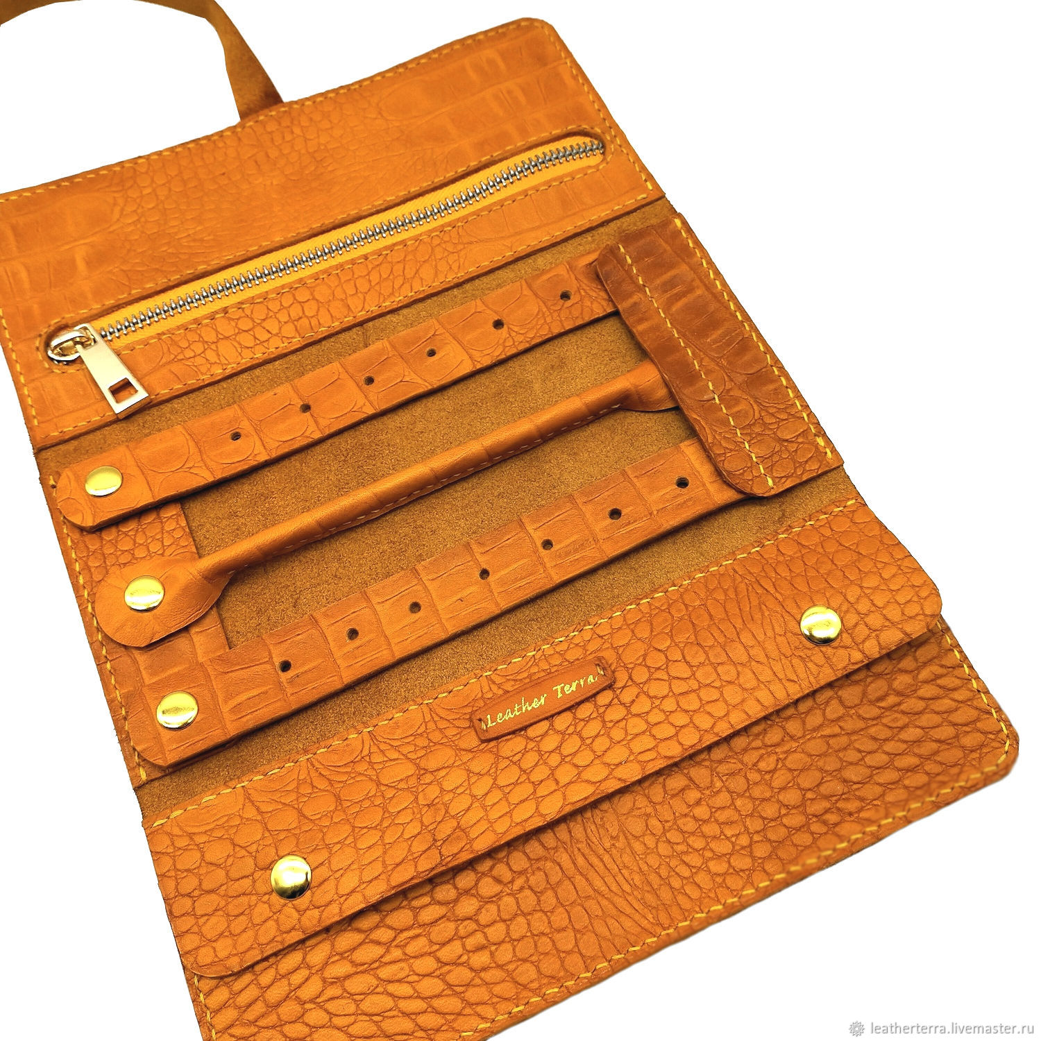 Чехол - скрутка для хранения украшений. Желтый в интернет-магазине ...