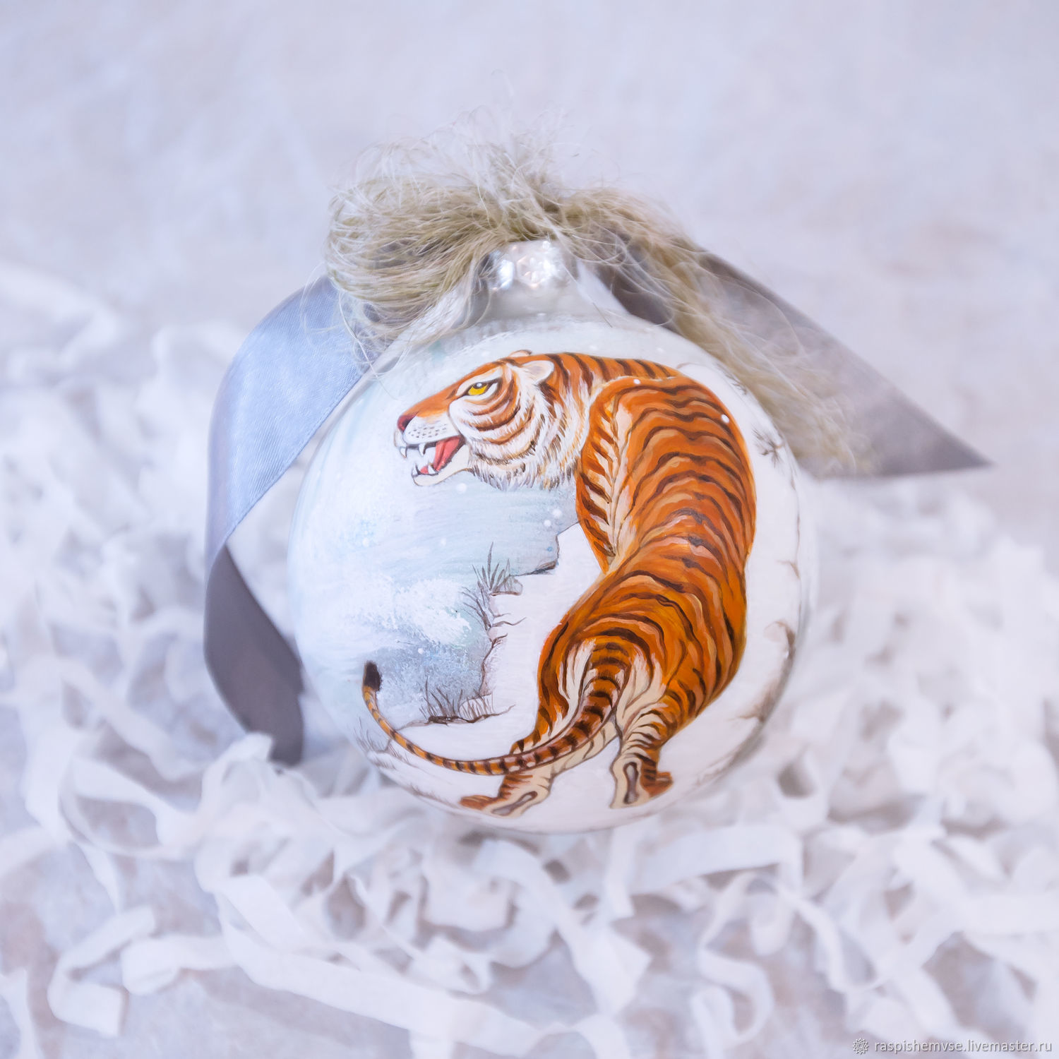 Новогодний елочный шар "Китайский тигр", 2022, год тигра в интернет ...