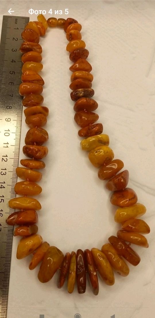 Бусы из Натурального Янтаря Желток Самородки в интернет-магазине на ...