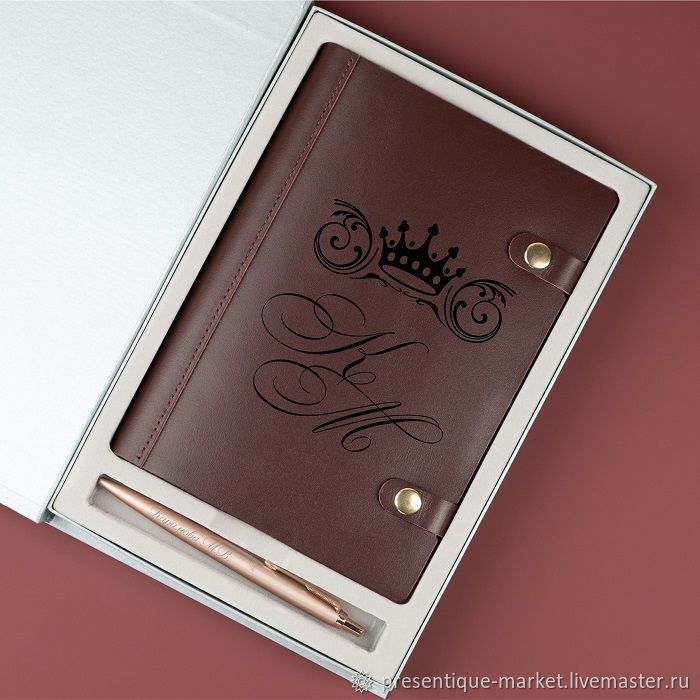 Набор ежедневник с ручкой Parker "Luton" с гравировкой в интернет ...