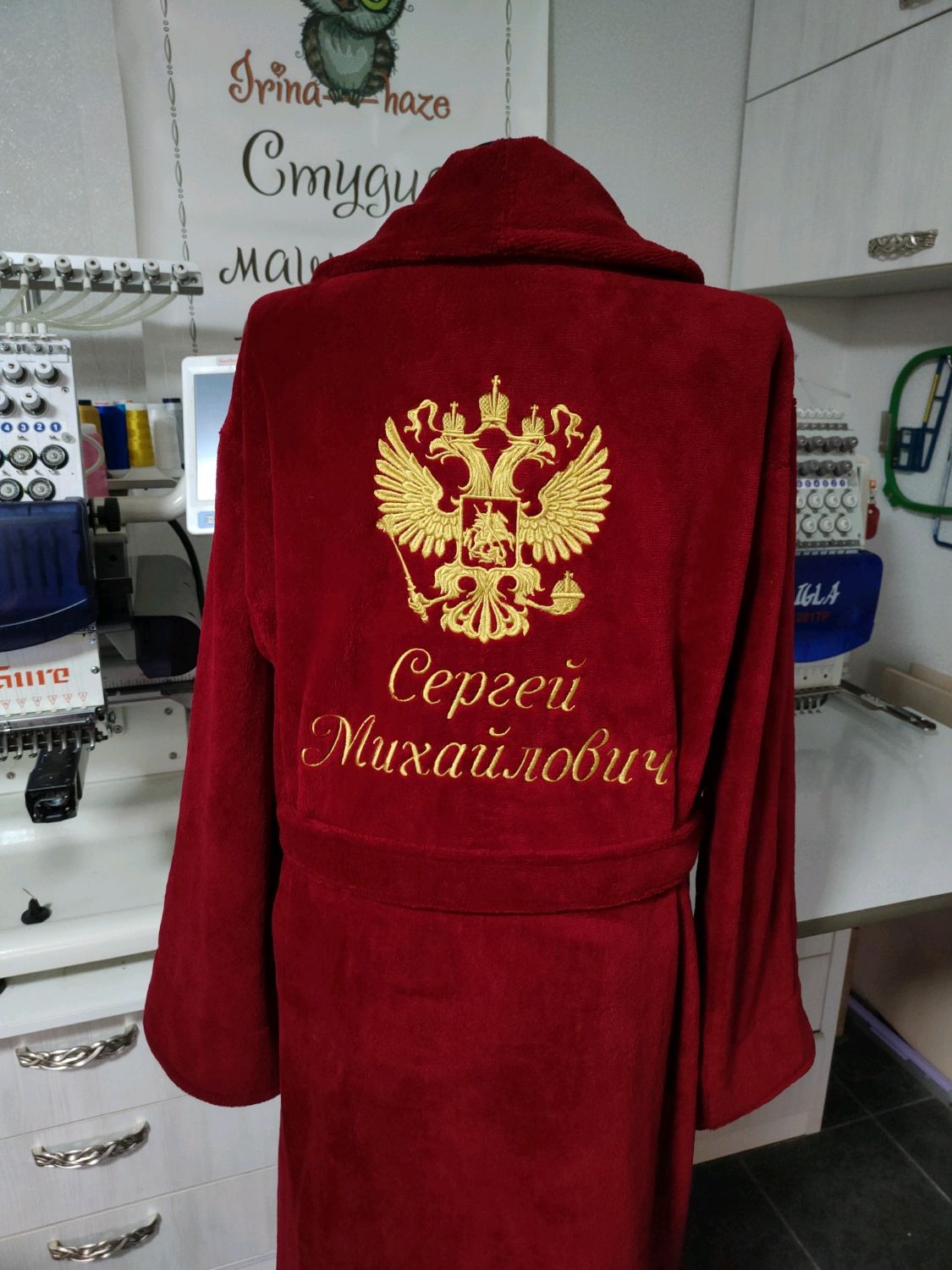Мужской бамбуковый халат с вышивкой в интернет-магазине на Ярмарке ...