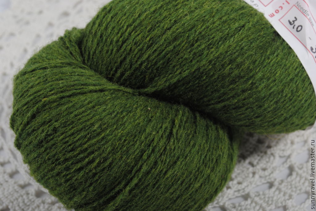Пряжа шерсть эстонская Wool&Yarn 8/2 ЗЕЛЕНЫЕ в интернет-магазине на ...