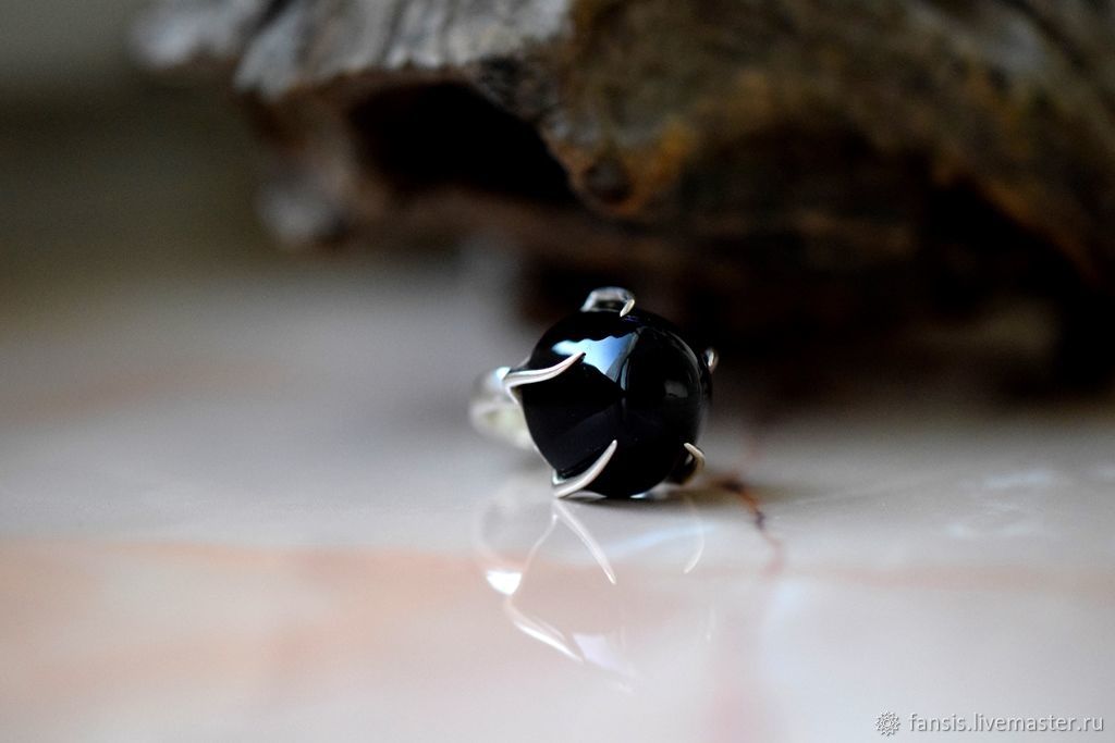 Кольцо с морионом. Выполнено на заказ в интернет-магазине на Ярмарке ...
