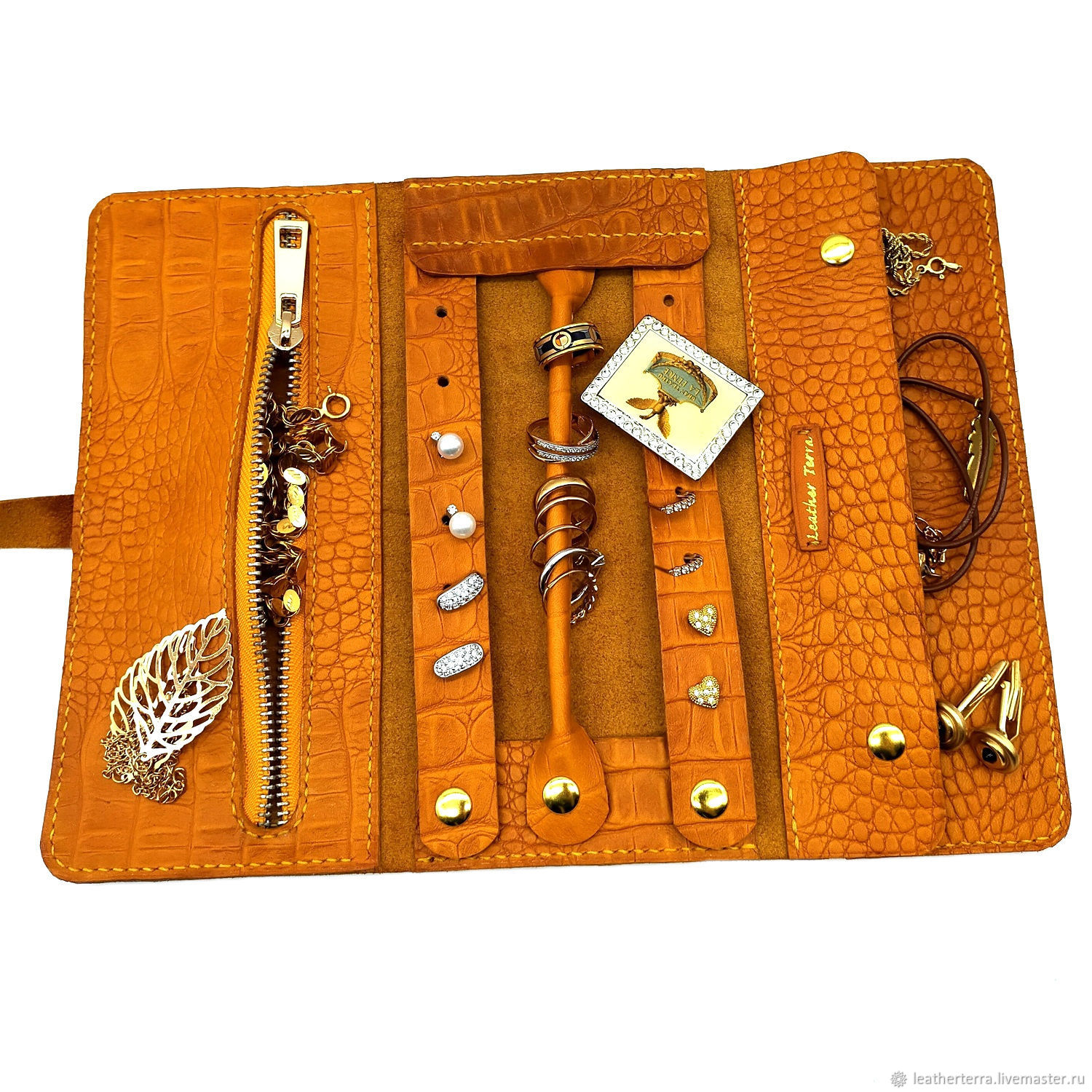 Чехол - скрутка для хранения украшений. Желтый в интернет-магазине ...