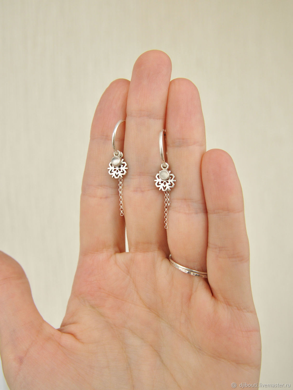 Серебряные серьги трансформеры "Зима" – заказать на Ярмарке Мастеров ...