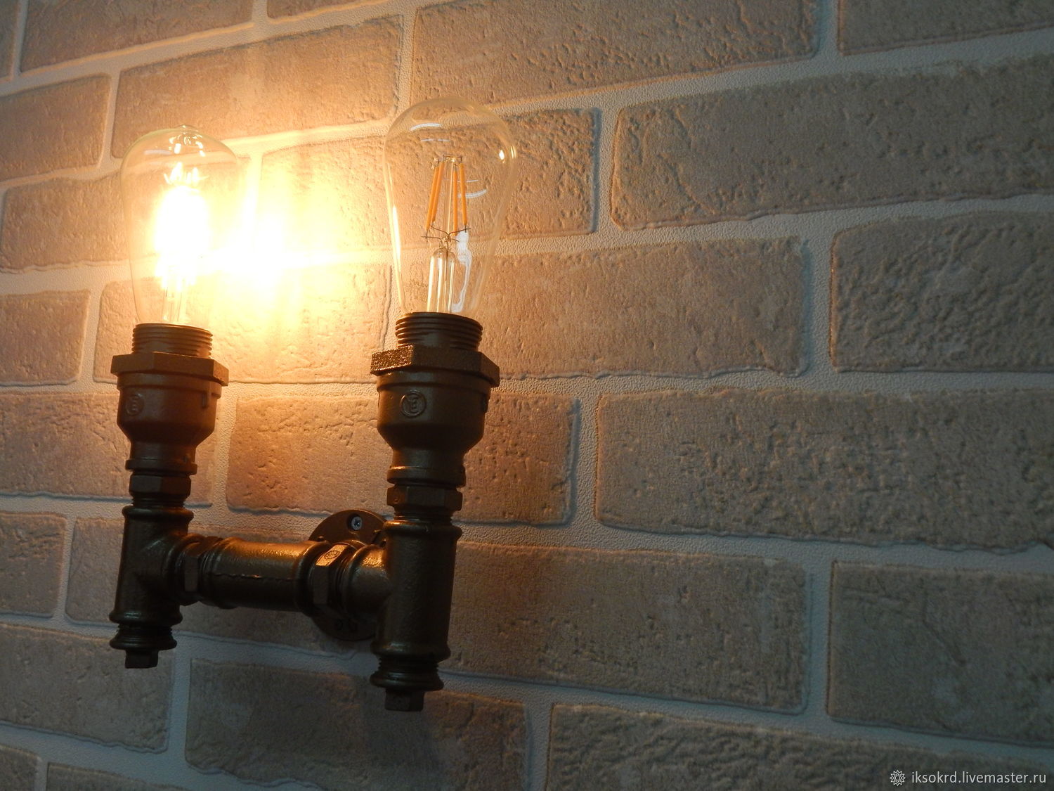 Бра "double edison candle" БРОНЗА в интернет-магазине Ярмарка Мастеров ...