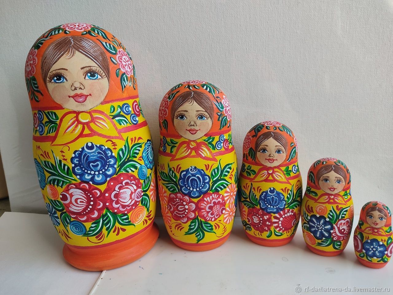 Матрешки: Городецкая роспись , 5 мест в интернет-магазине Ярмарка ...